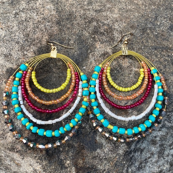 Jewelry | Beaded African Style Earrings | Poshmark
